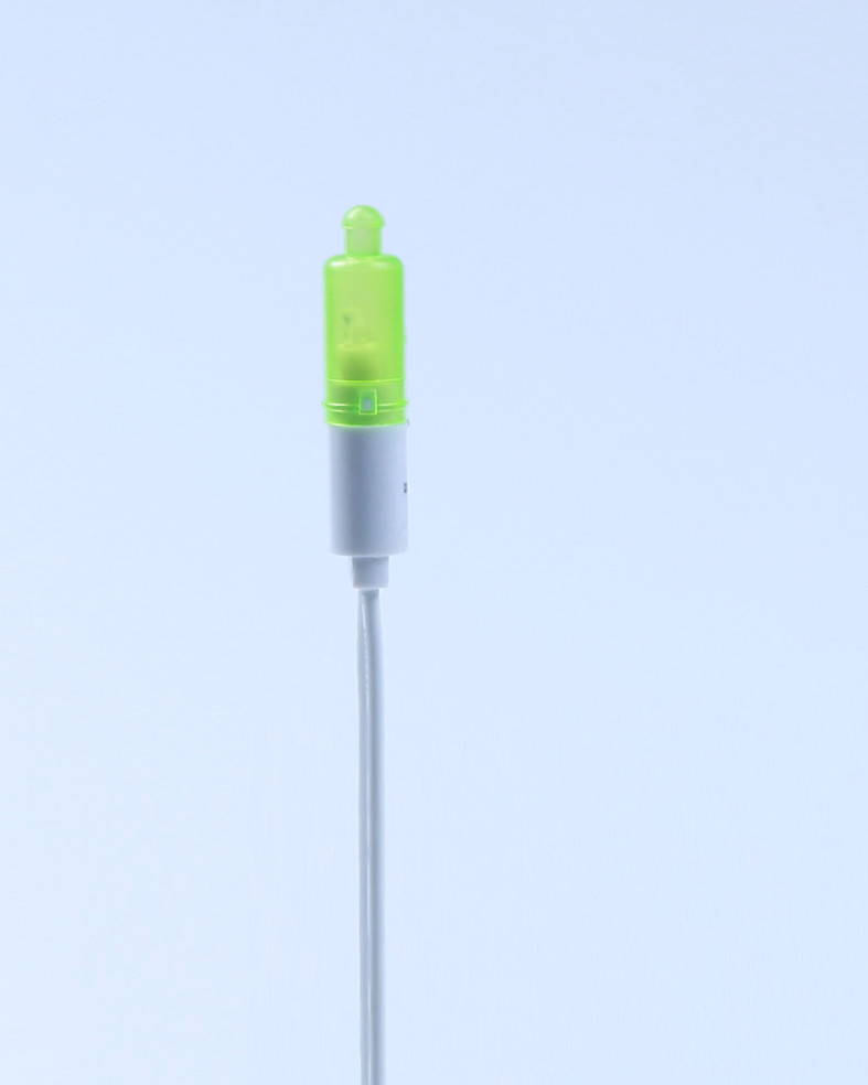 10mm 12 Volt Indicator Lamp IP65 Green Pilot Light With Black PVC Wire
